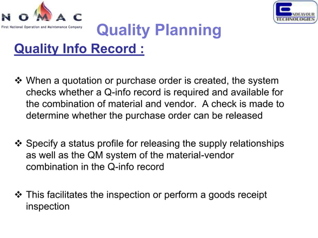 SAP Quality Managment training | PPSX