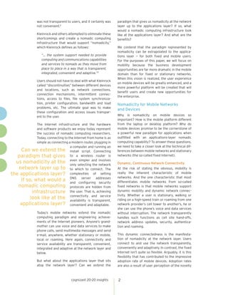 Nomadic Computing with Mobile Devices | PDF