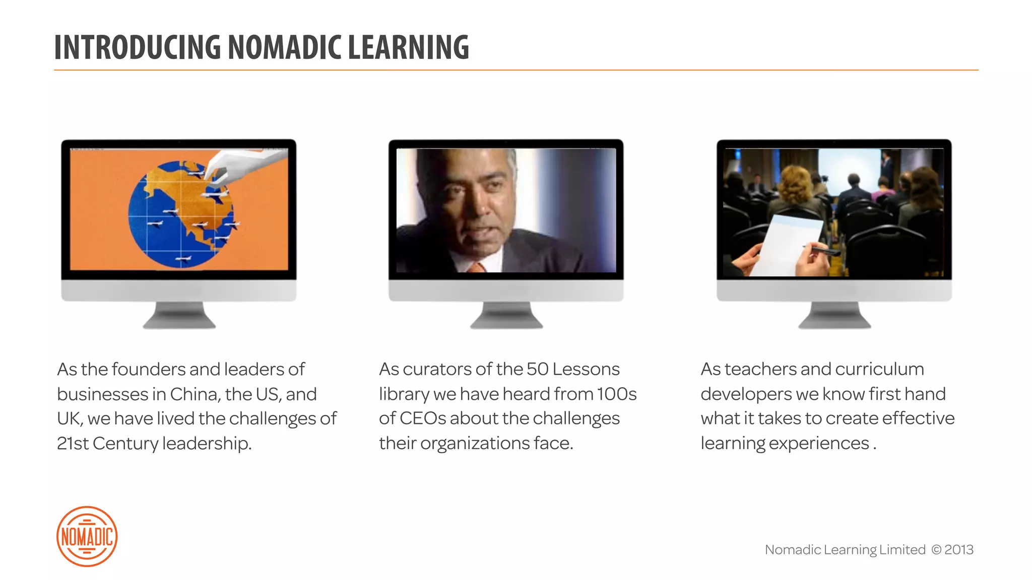 Nomadic learning introduction 042013 | PPT