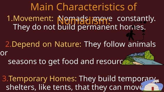 Nomadism and sedentarism at the beginning | PPT