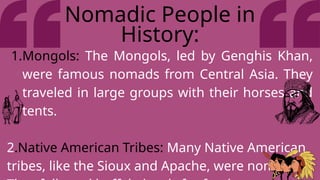 Nomadism and sedentarism at the beginning | PPTX