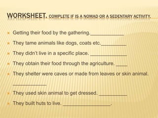 Nomads and sedentaries | PPTX
