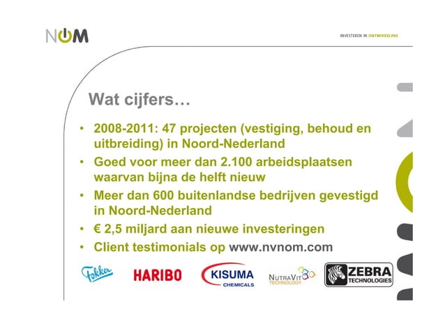 NV NOM, Investerings- en Ontwikkelingsmaatschappij voor Noord-Nederland ...