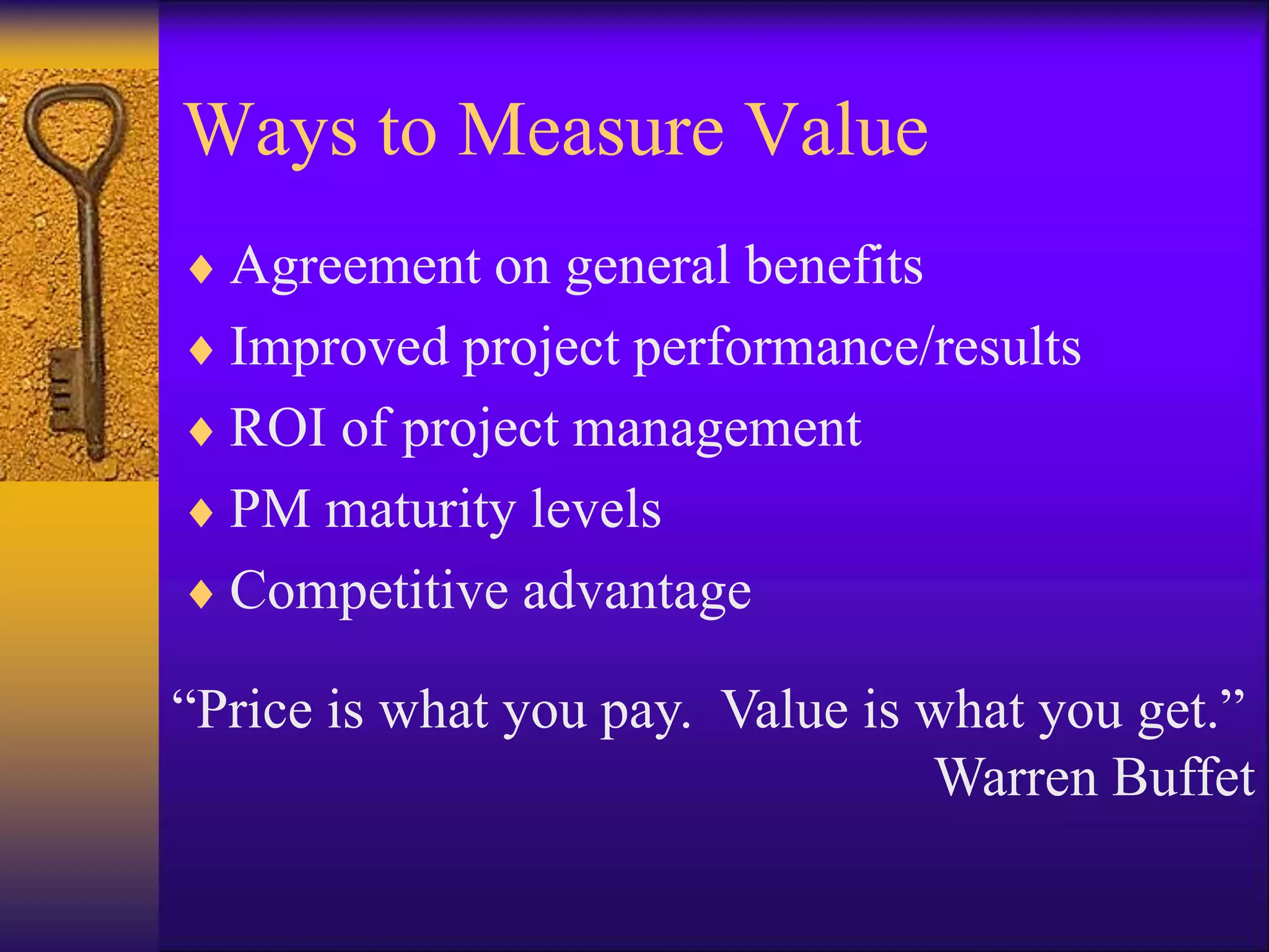 The Business Value Of Project Management powerpoint presentation | PPT