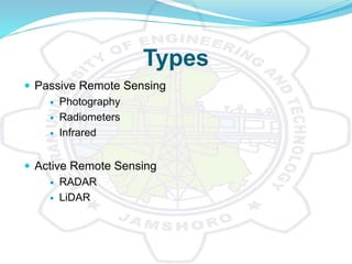 INTRODUCTION TO REMOTE SENSING | PPTX