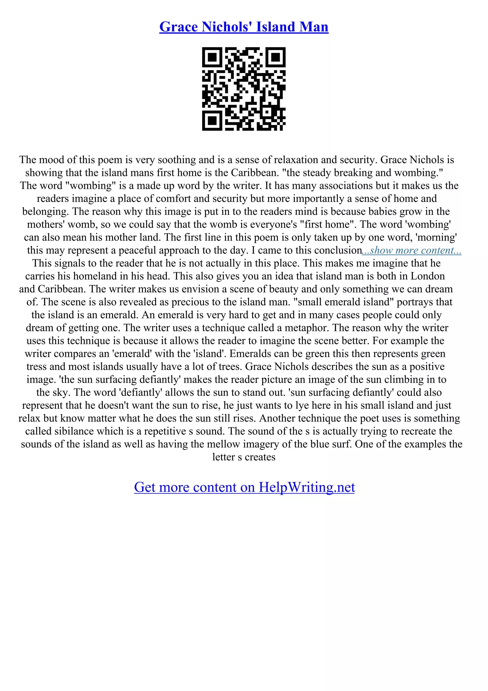 No Man Is An Island Essay | PDF