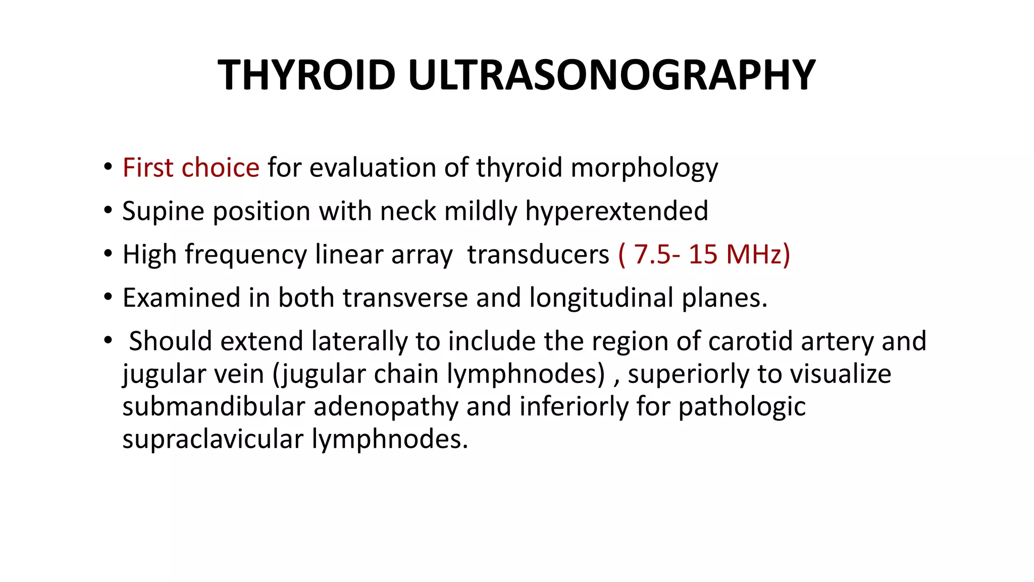 Thyroid Ultrasound and TIRADS | PPTX