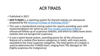 Thyroid Ultrasound and TIRADS | PPTX