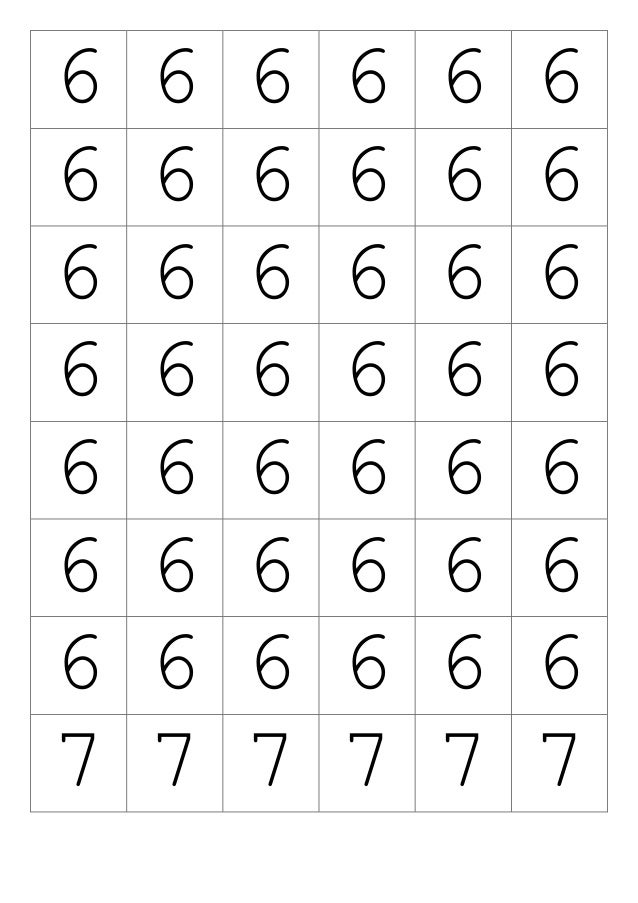 Dotted Numbers 0 - 9