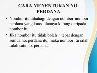 Nombor perdana | PPT