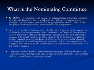 Christ Presbyterian Nom. Com Meeting | PPT | Christianity | Religion ...