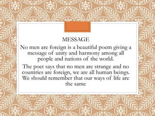 No men are foreign | PPTX