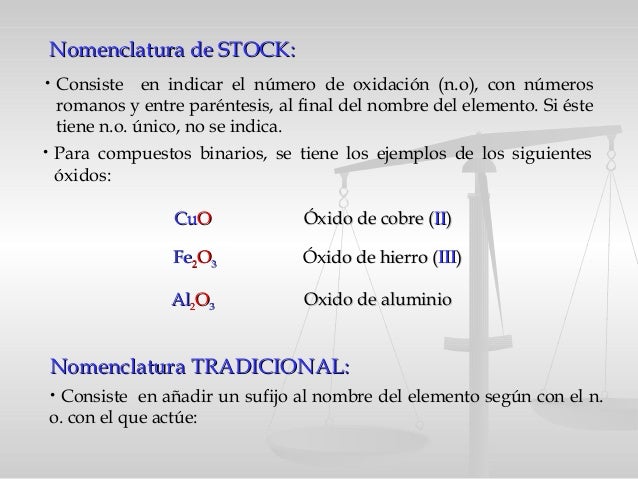 Nomenclatura Stock