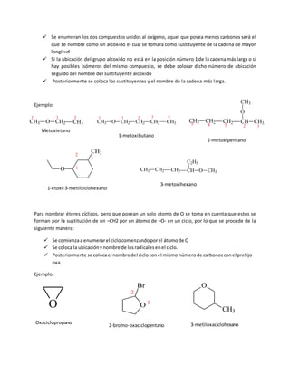 Nomenclatura e importancia de alcoholes, fenoles, éteres, esteres ...