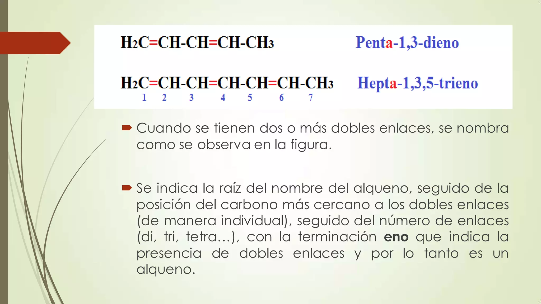 Nomenclatura de-alquenos | PDF