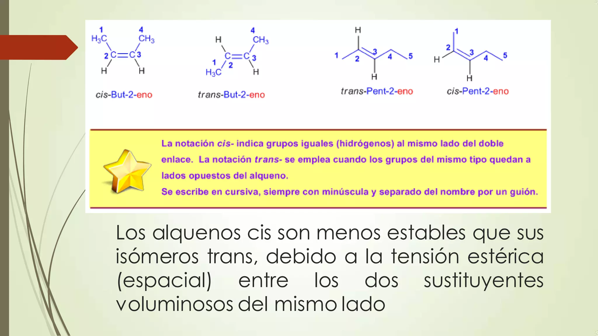 Nomenclatura de-alquenos | PDF