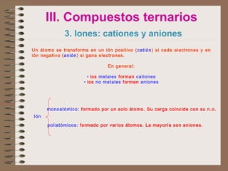 Nomenclatura formulación- Química inorgánica | PDF