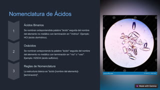 Nomenclatura Inorganica quimica inorgánica | PPTX