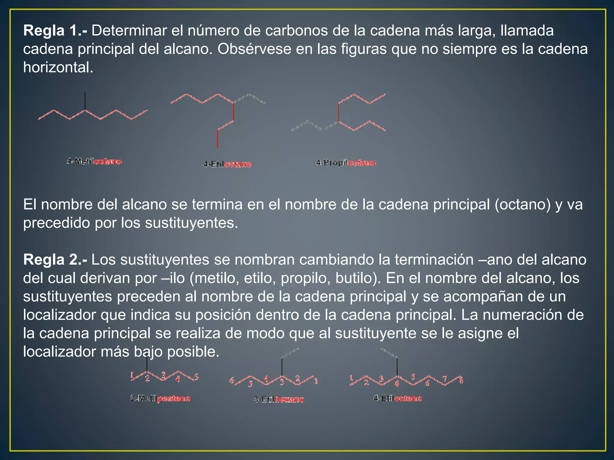 Nomenclatura de Alcanos | PPTX