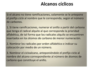 Nomenclatura de alcanos 111111 | PPT | Chemistry | Science