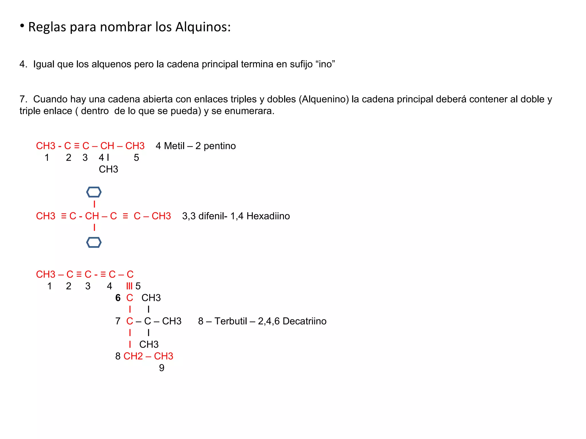 Nomenclatura De Alquenos Y Alquinos | PPT | Chemistry | Science