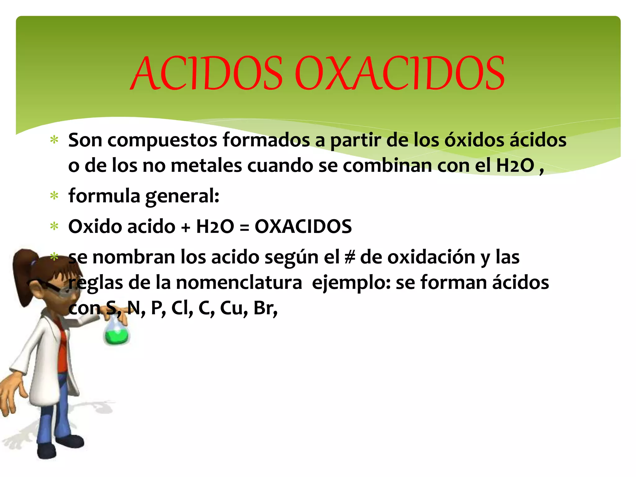 Nomenclatura de ácidos | PPTX