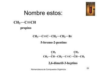 Nomenclatura de compuestos orgánicos | PPT