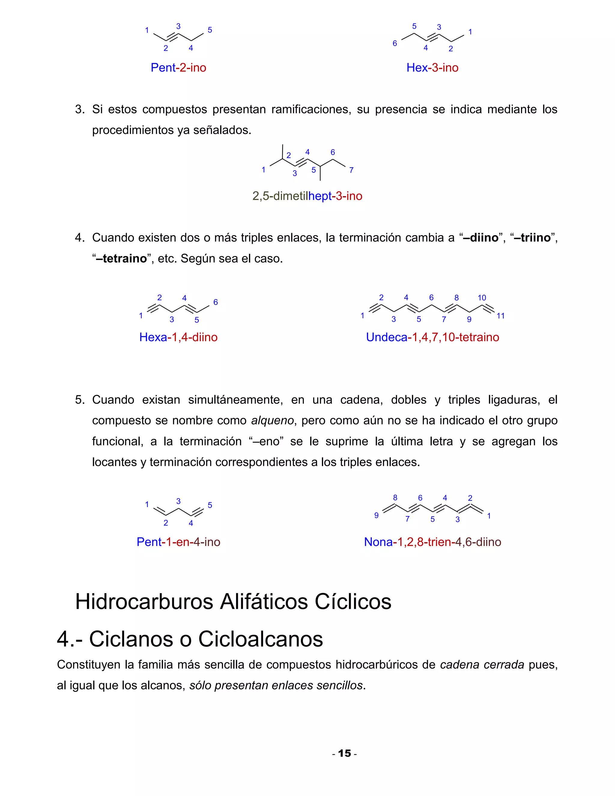 Nomenclatura de hidrocarburos alifaticos | PDF