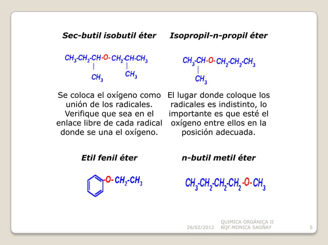 Nomenclatura del eter | PPTX