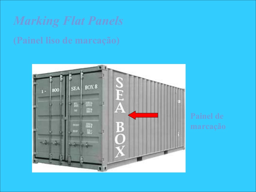 Nomenclatura e peças de container