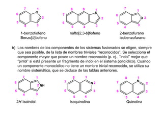 Nomenclaturaheterociclos 9416 | PDF
