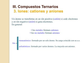 Nomenclatura y Formación en Química Inorgánica por Paul Agila | PPTX