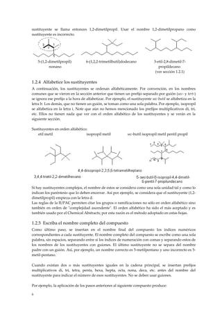 Nomenclatura Iupac1 Alcanos | DOC