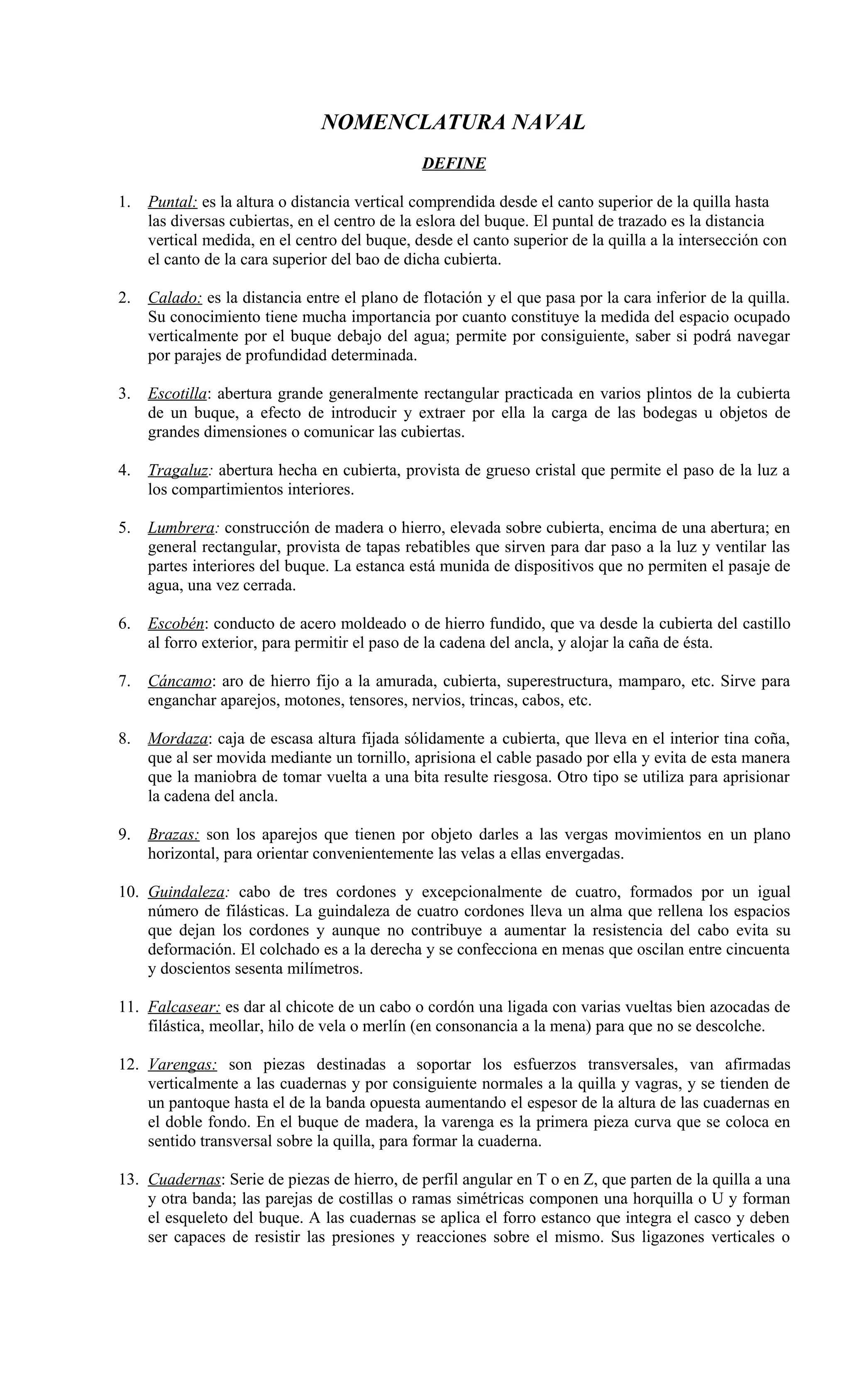 Nomenclatura naval | DOC