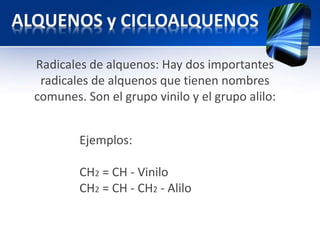 Nomenclatura Orgánica Básica: Alquenos | PPTX