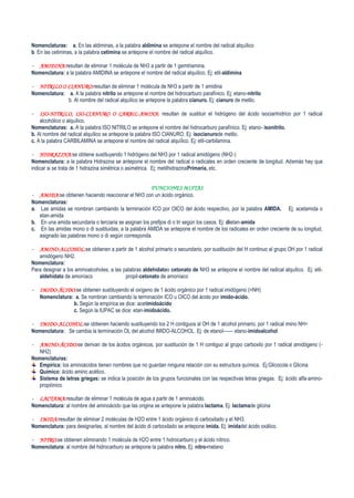 Nomenclatura orgánica | DOCX