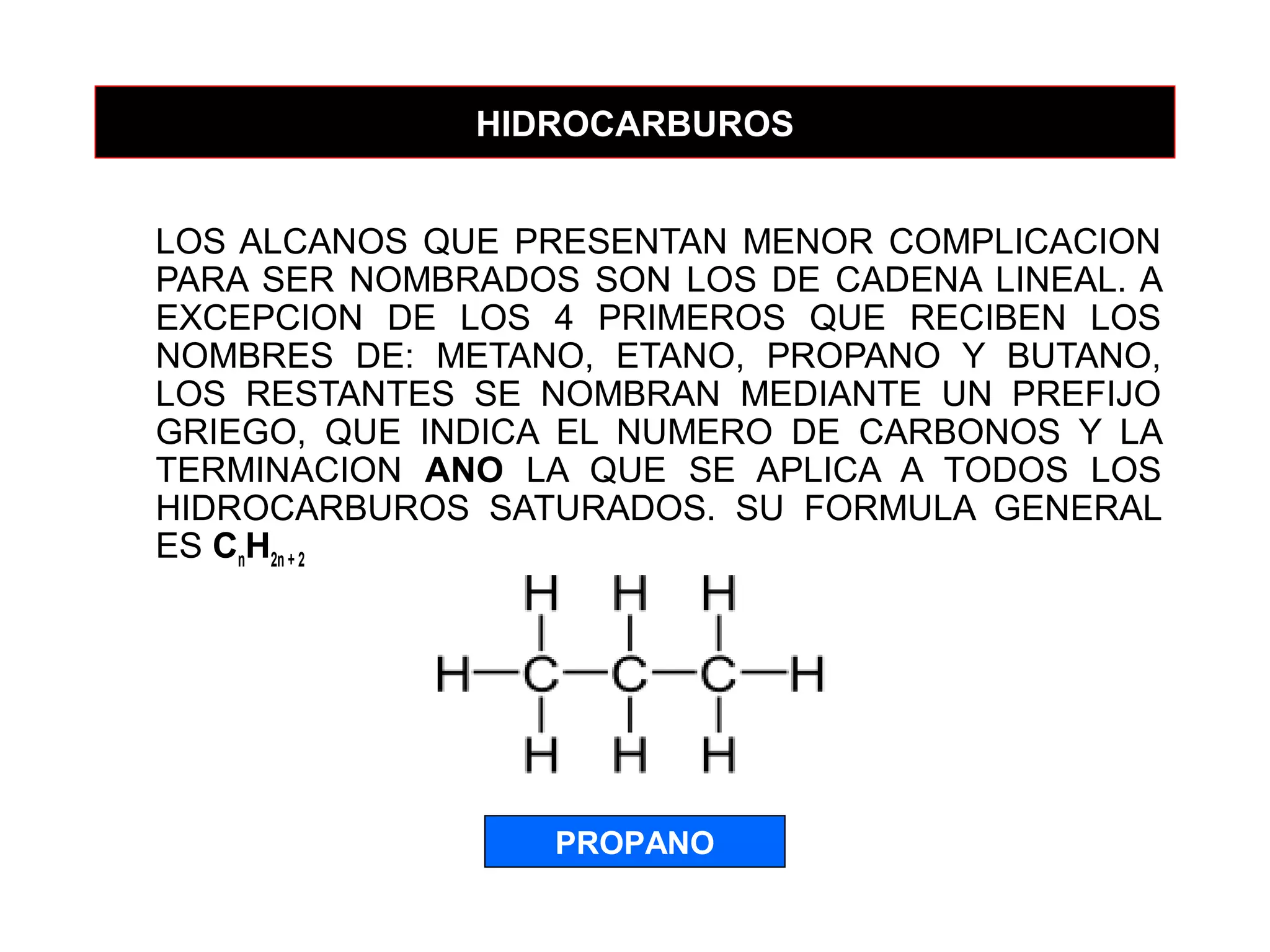 Nomenclatura para alcanos | PPT