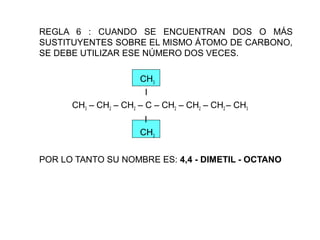 Nomenclatura para alcanos | PPT
