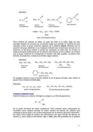 Nomenclatura quimica organica | PDF