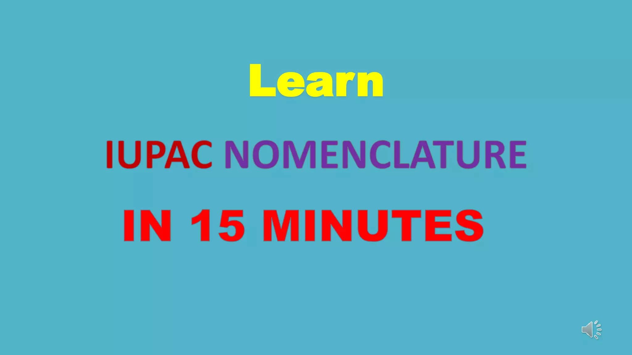 IUPAC Nomenclature of Organic compounds | PPTX