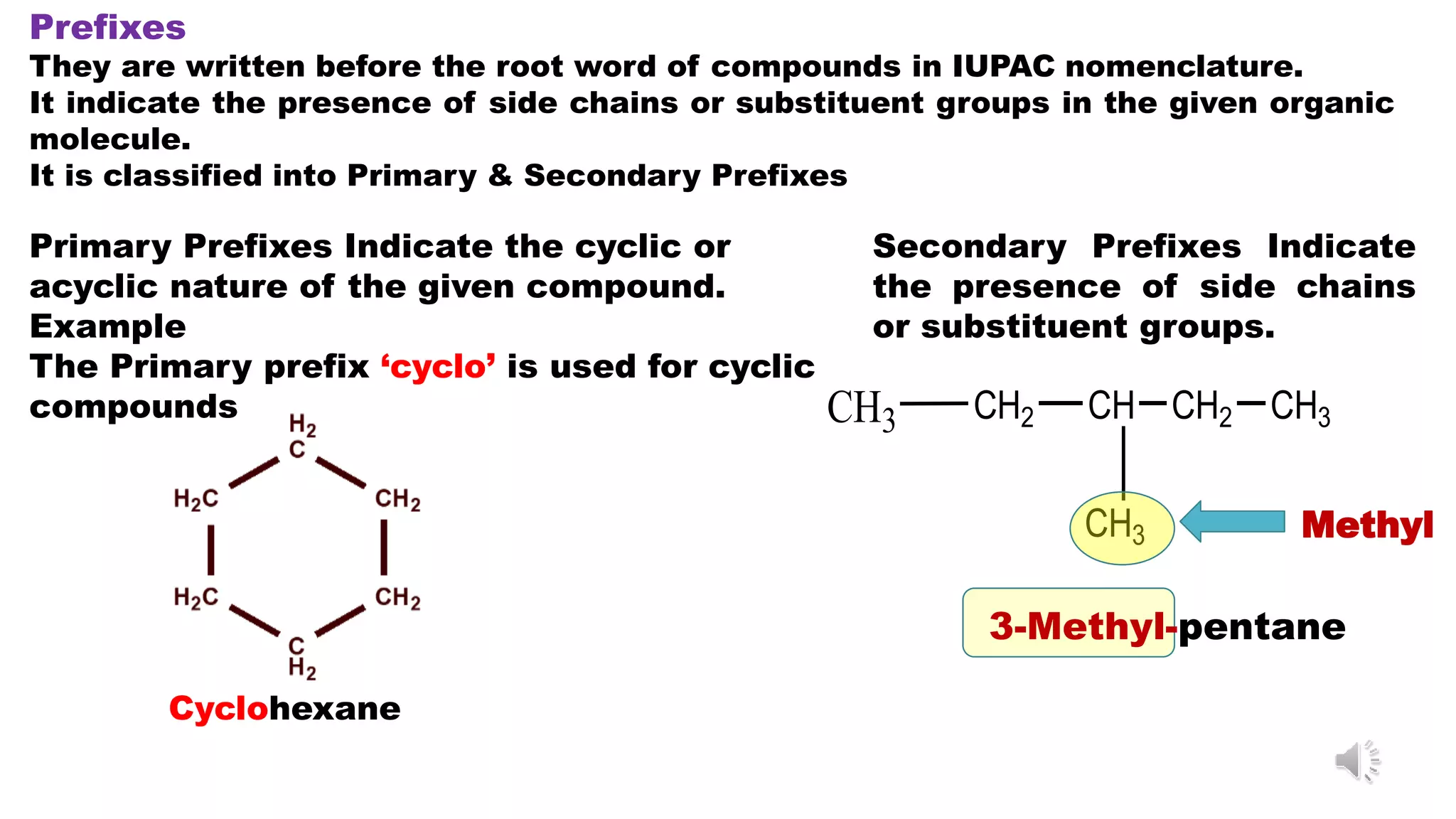 IUPAC Nomenclature of Organic compounds | PPTX