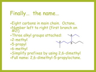 Nomenclature AND IUPAC naming of alkanes | PDF