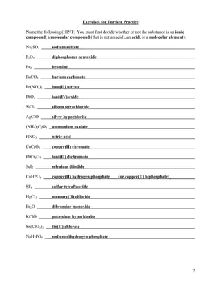 Nomenclature handout | PDF
