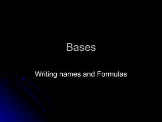 Nomenclature 4 acid base | PPT