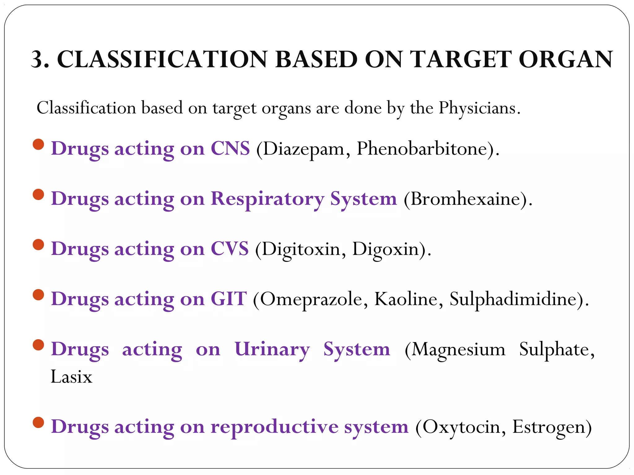 Nomenclature and classification of drugs | PPT