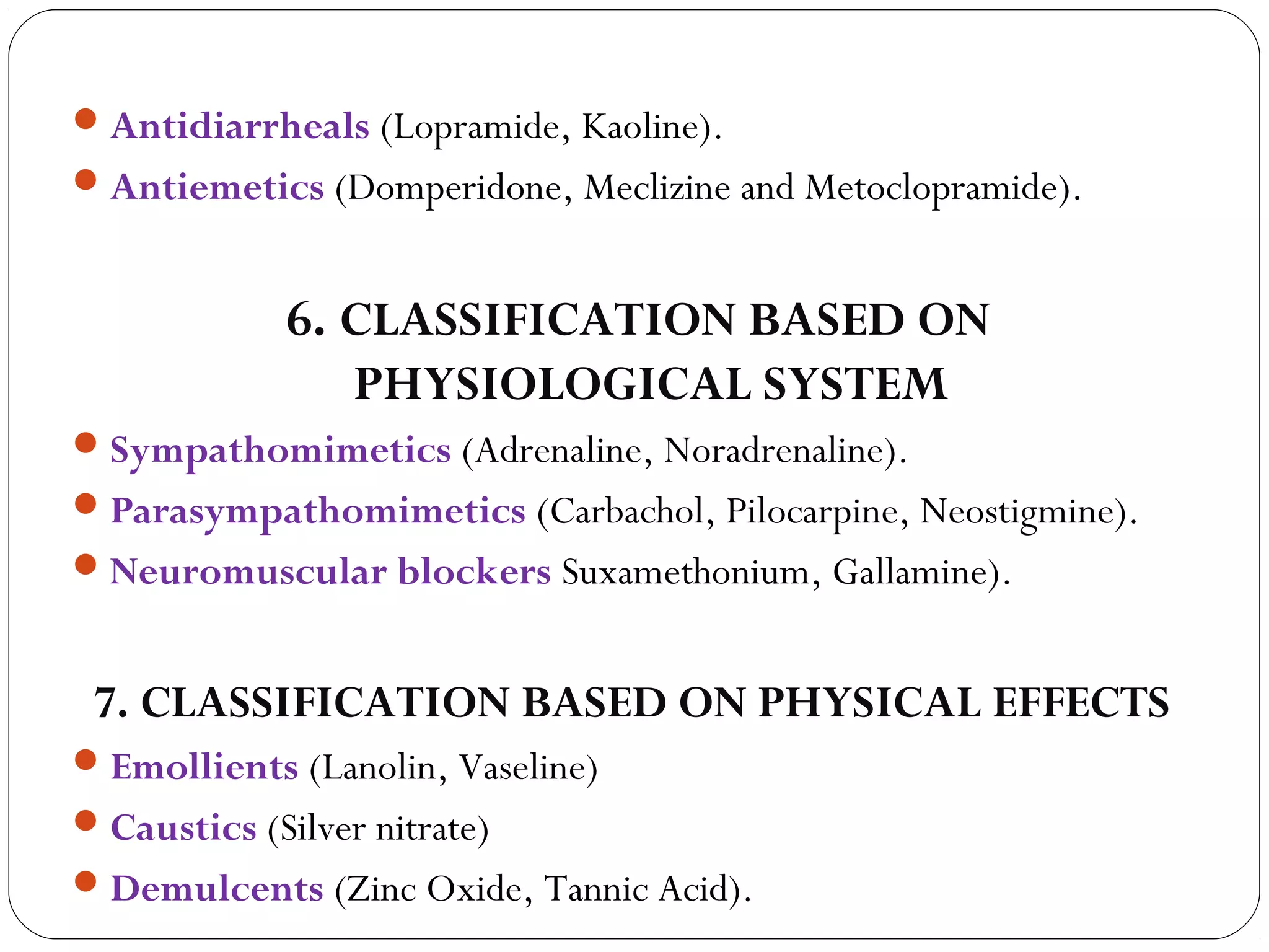 Nomenclature and classification of drugs | PPT