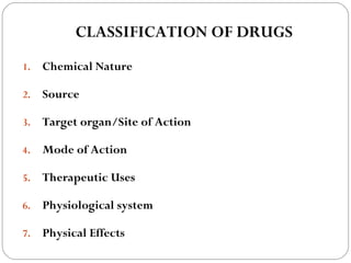Nomenclature and classification of drugs | PPT