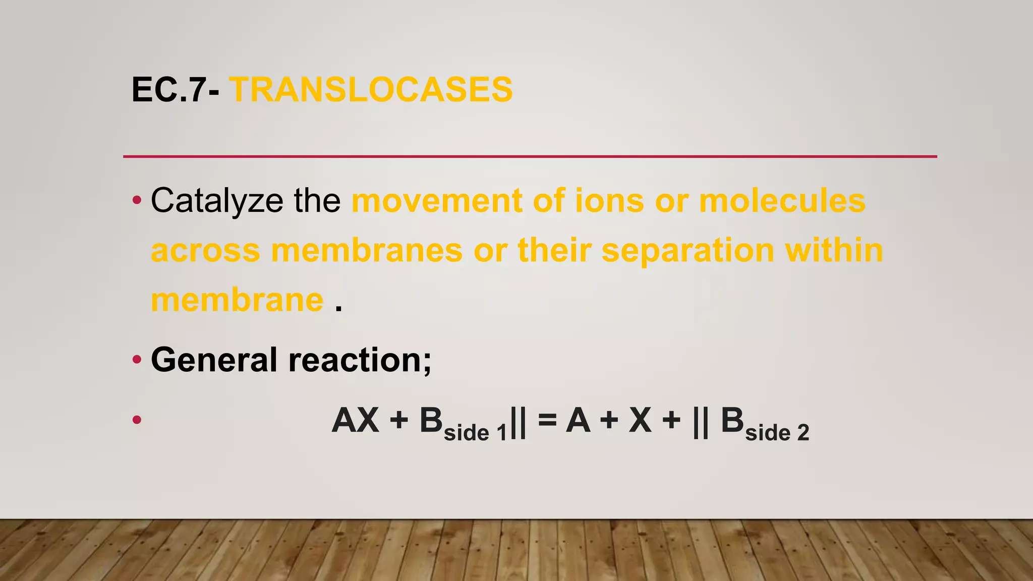 Nomenclature and Classification of enzyme | PPTX
