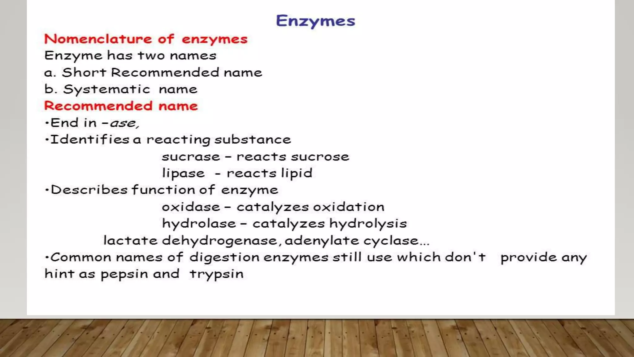 Nomenclature and Classification of enzyme | PPTX