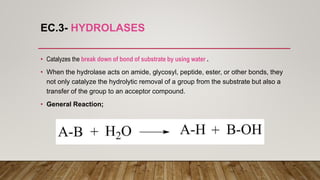 Nomenclature and Classification of enzyme | PPTX